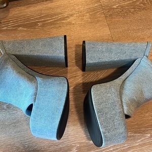Zara | Shoes | Zara Denim Platforms | Poshmark